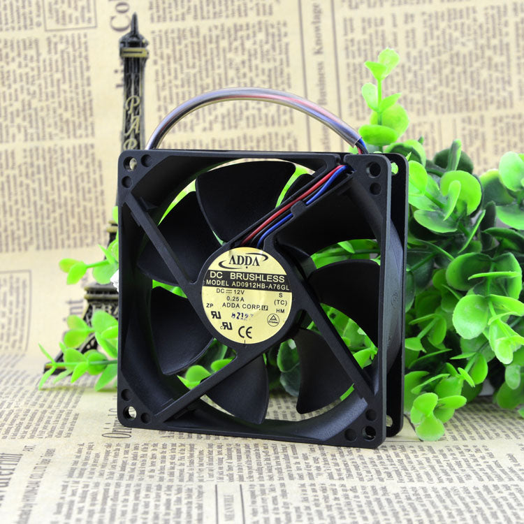 original ADDA 9CM 9025 12V 0.25A AD0912HB-A76GL chassis power cooling fan Sale – ebowsos