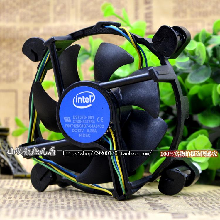 intel F90T12NS1B7-64A01V2 12V 0.28A CNSH5472R4 CPU cooling fan Sale ...
