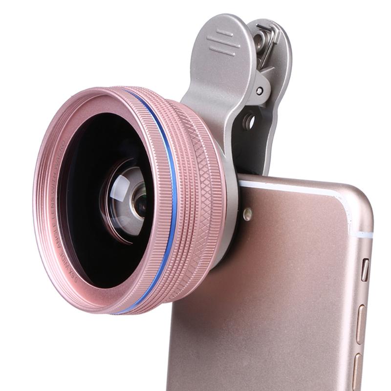 2 in 1 58mm 0.6X Wide Angle & Macro Lens Cell Phone Tablet Camera Clip ...