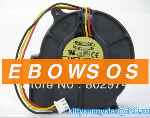 EVERFLOW 7530 B127530BM 12V 0.2A 1U 2U Server Fan,Blower Fan,Cooling ...