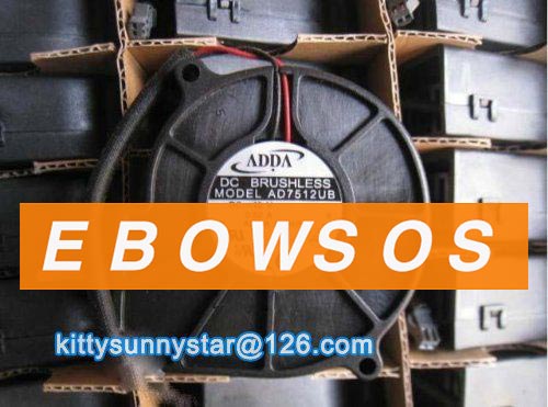 ADDA 7.5cm AD7512UB 12V 0.52A 2Wire Turbine Fan,DC Blower Fan,cooling ...