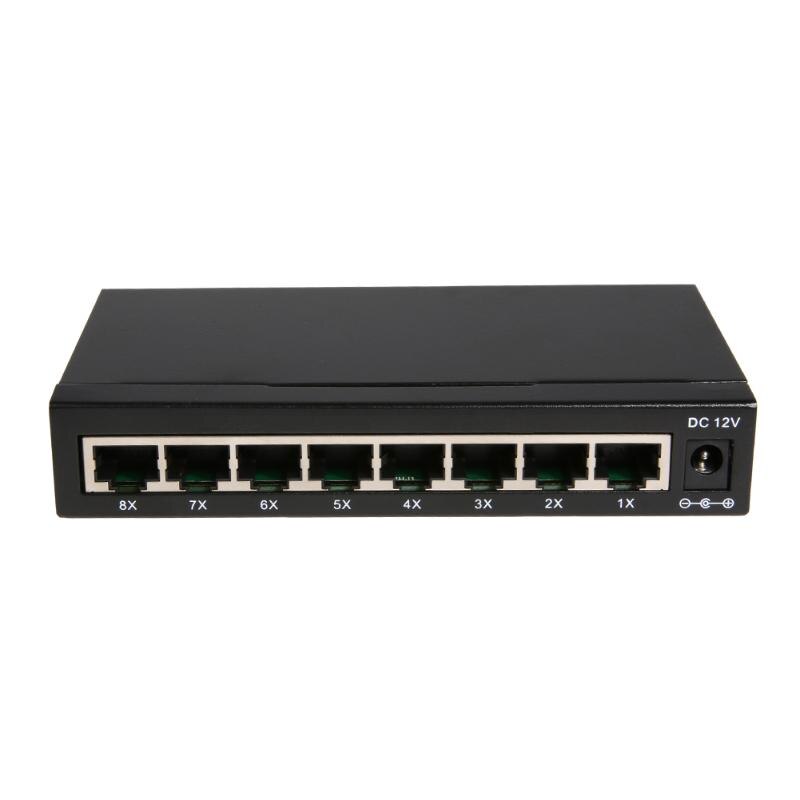 Network Switches 8 RJ45 Port 10/100/1000Mbps Network Switch Adapter ...