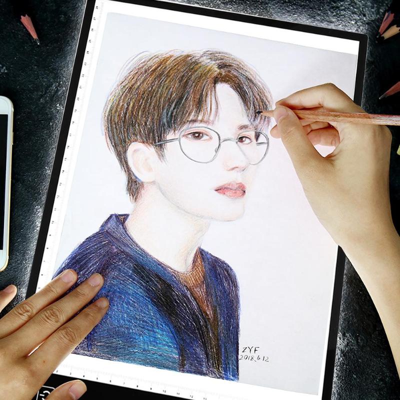 Digital A4 LED Graphic Tablet Display Panel Luminous Stencil Graphic ...