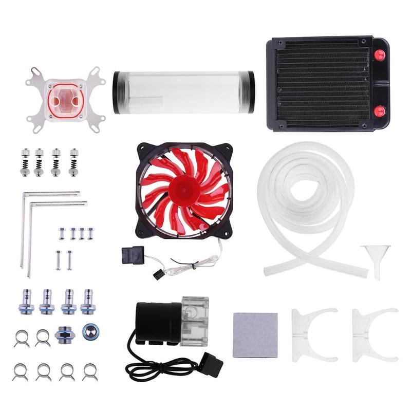 PC Water Cooling System Set CPU Water Block+160mm Water Tank+120mm ...