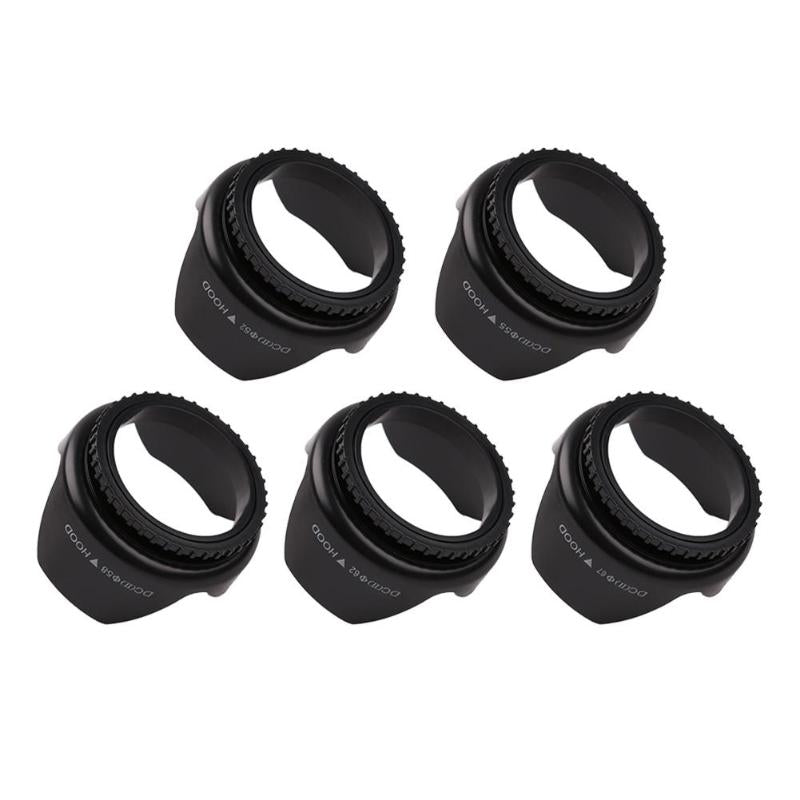 Professional Camera Lens Hood 52mm 55mm 58mm 62mm 67mm diameter Flower ...