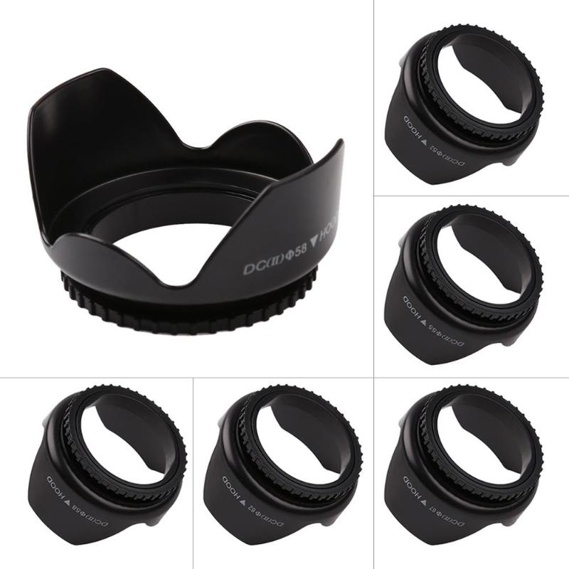 Professional Camera Lens Hood 52mm 55mm 58mm 62mm 67mm diameter Flower ...