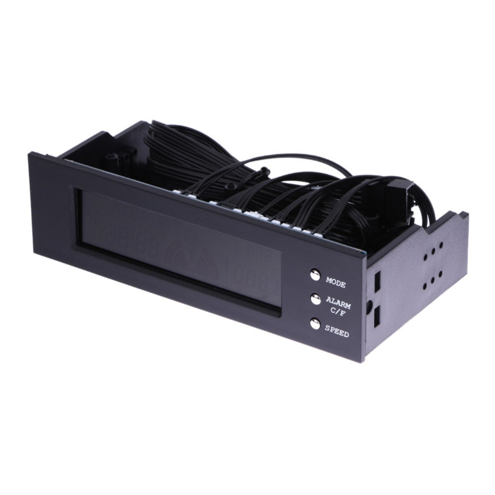 5.25"inch Bay Front LCD Computer Case 3 Fan Speed Controller Automatic ...