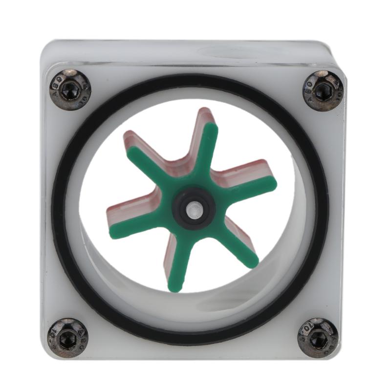Water Cooling Flow Meter POM G1/4 Port 3 Impeller Water Flow Meter ...