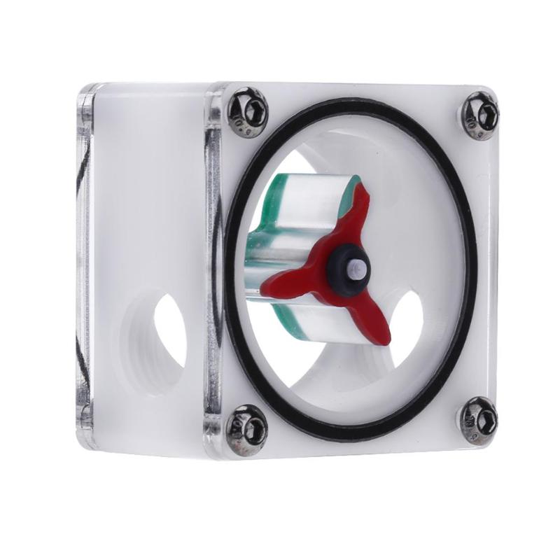 Water Flow Meter G1/4 3 Impeller POM Acrylic Water Flow Meter Current ...