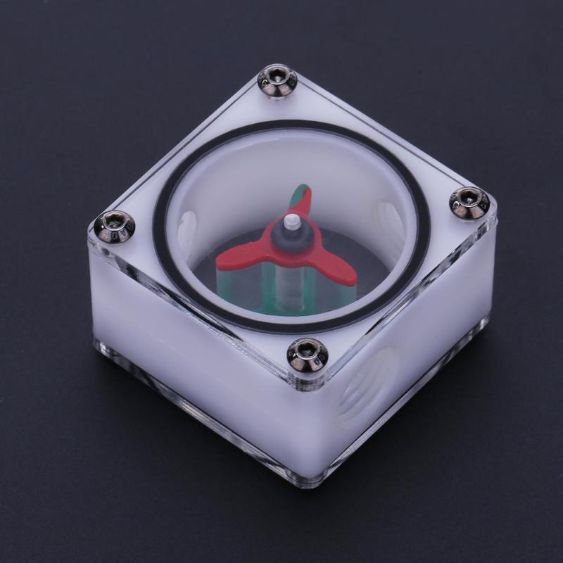 Water Flow Meter G1/4 3 Impeller POM Acrylic Water Flow Meter Current ...